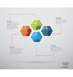 Hexagon infographic Royalty Free Vector Image - VectorStock