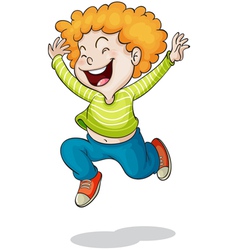 Simple child cartoon Royalty Free Vector Image