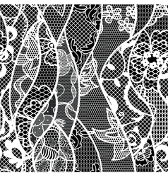 Lace seamless pattern with flowers Royalty Free Vector Image