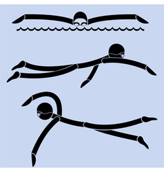 Swimming Royalty Free Vector Image - VectorStock