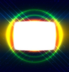 Neon screen Royalty Free Vector Image - VectorStock