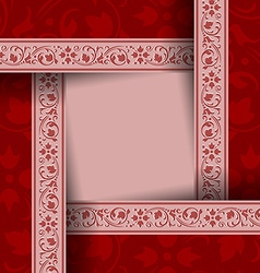 Victorian frame on vintage paper Royalty Free Vector Image