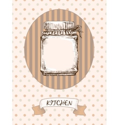 Jars with labels Royalty Free Vector Image - VectorStock