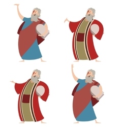 Moses portrait Royalty Free Vector Image - VectorStock
