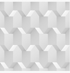 White geometric 3d texture seamless decorative Vector Image