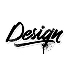 Creative of idea word lettering typography Vector Image