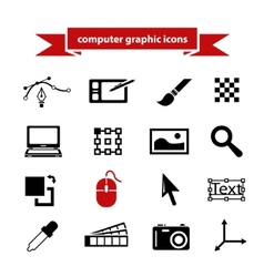 Computer graphics seamless pattern Royalty Free Vector Image