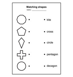 Match pictures educational activity Royalty Free Vector