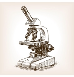Doodle microscope Royalty Free Vector Image - VectorStock
