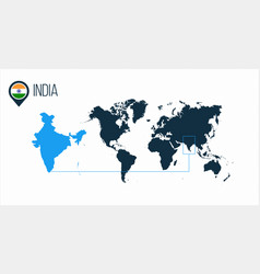 India Map with Pin Vector Images (over 350)