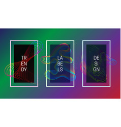 Vibrant packaging design with multicolor Vector Image