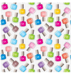 Seamless nail polish pattern Royalty Free Vector Image