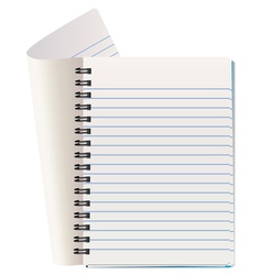 Note pad with pencil Royalty Free Vector Image