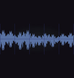 Abstract blue digital equalizer with Royalty Free Vector