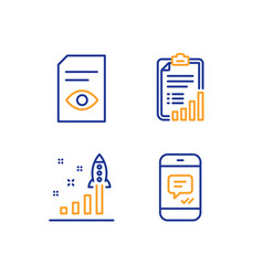 Development plan checklist and view document Vector Image
