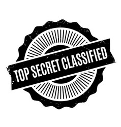 Top secret classified rubber stamp Royalty Free Vector Image