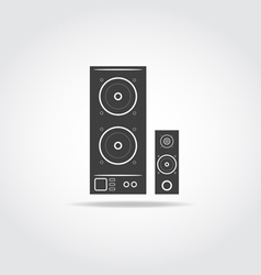 Icon sound system speaker Royalty Free Vector Image