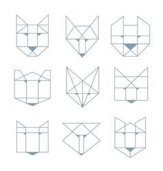 Geometric animals Royalty Free Vector Image - VectorStock