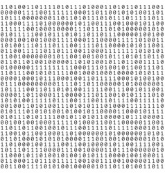 Binary code background black and white Royalty Free Vector