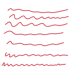 Collection underline Royalty Free Vector Image