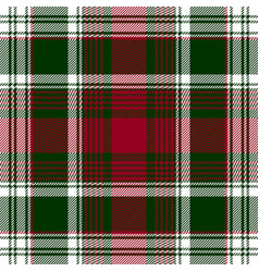 Green red check square pixel seamless pattern Vector Image