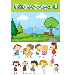 Make your won scene Royalty Free Vector Image - VectorStock