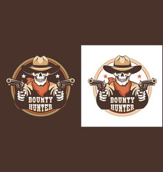 Wild west and cowboys vintage emblems Royalty Free Vector