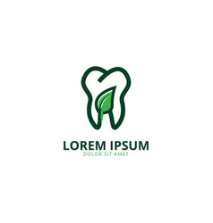Healthy teeth icon dental care logo concept Vector Image