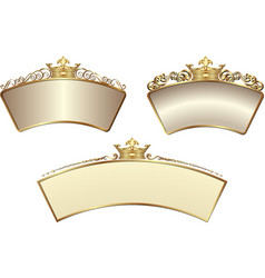 Kingly frames Royalty Free Vector Image - VectorStock