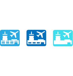 Air traffic controller center Royalty Free Vector Image