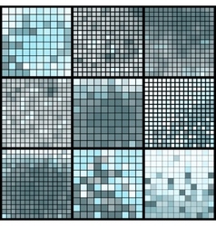 Pale square mosaic effect Royalty Free Vector Image