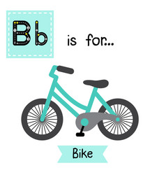 Letter b vocabulary bike Royalty Free Vector Image