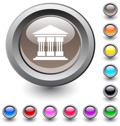 Bank button Royalty Free Vector Image - VectorStock