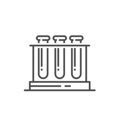 Cartoon laboratory test tube and flask characters Vector Image