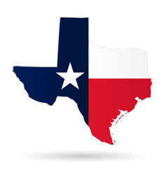 Texas waving flag Royalty Free Vector Image - VectorStock