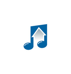 Music fire logo icon design Royalty Free Vector Image