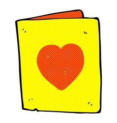 Comic cartoon blank card Royalty Free Vector Image