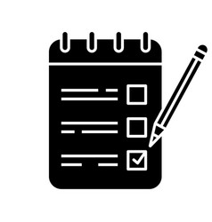 To do list color icon Royalty Free Vector Image