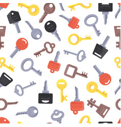 Flat of different type of keys Royalty Free Vector Image