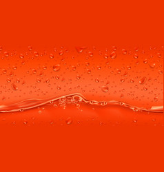 Red paint splash with transparency 3d realism Vector Image