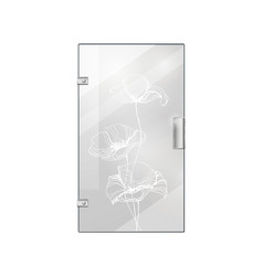Opened spring door isolated on transparent Vector Image