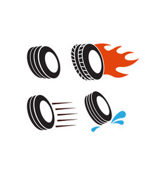 Car tyres Royalty Free Vector Image - VectorStock