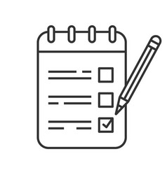 To do list color icon Royalty Free Vector Image