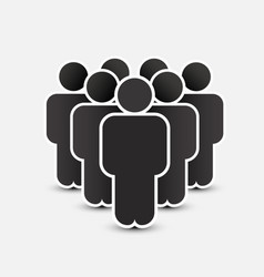 People icon in trendy flat style persons symbol Vector Image