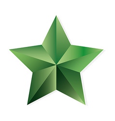 Gold star isolated object Royalty Free Vector Image