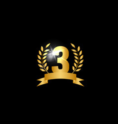 Champion number one logo design template Vector Image