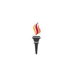 Torch logo Royalty Free Vector Image - VectorStock