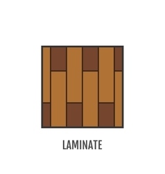 Flooring Flat icons of laminate parquet carpets Vector Image