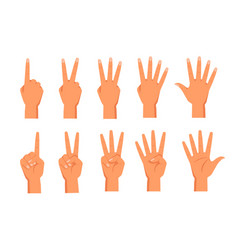 Finger counting icon Royalty Free Vector Image