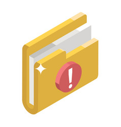 Folder error icon Royalty Free Vector Image - VectorStock